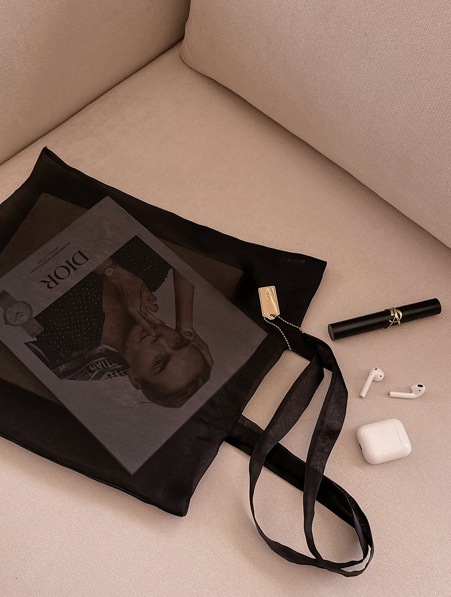 Black Organza Tote Bag – TINT LAB