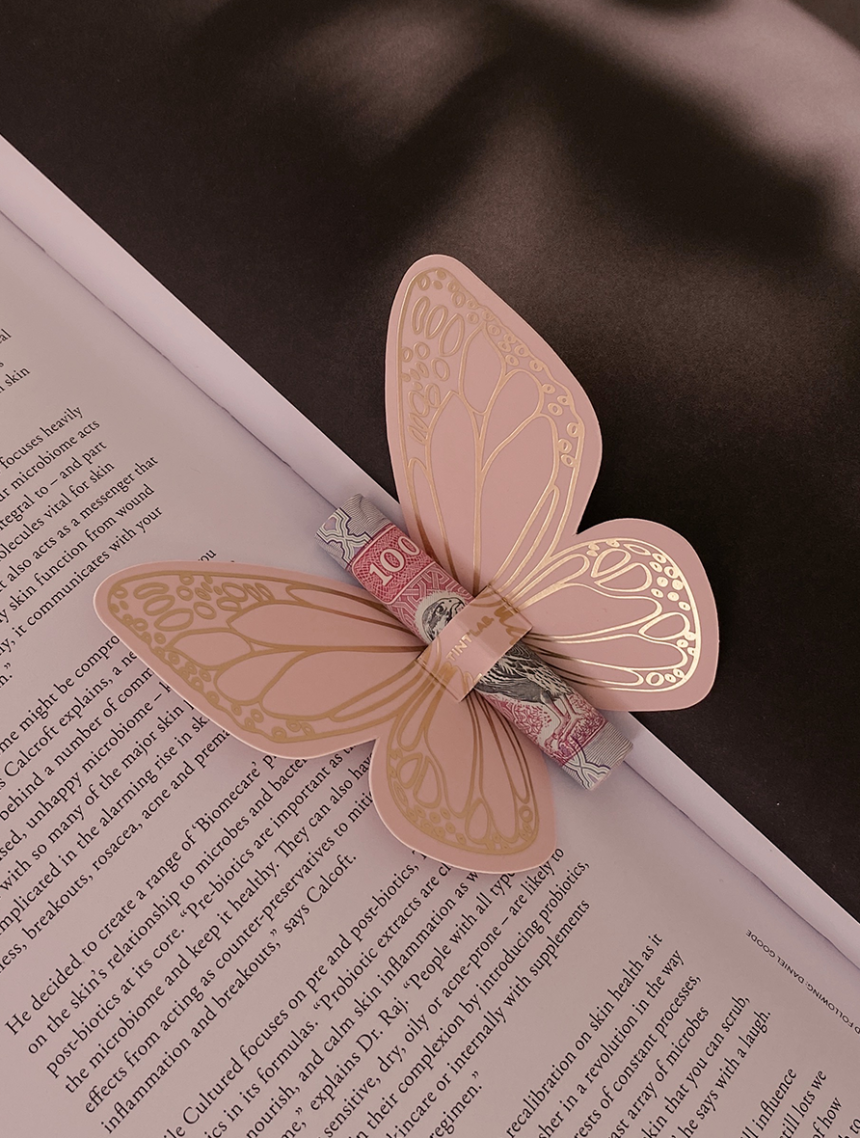 Pink Butterfly Money Holder – TINT LAB